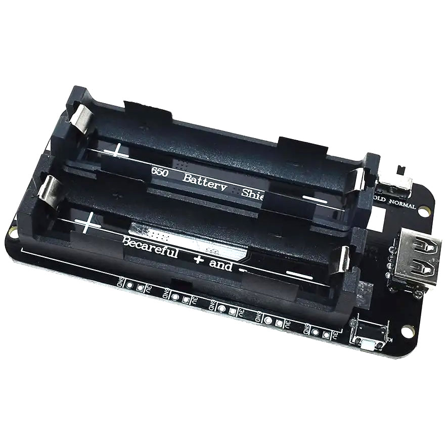 Double 18650 Battery Charge Shield - 3V 5V DC Supply | xUmp