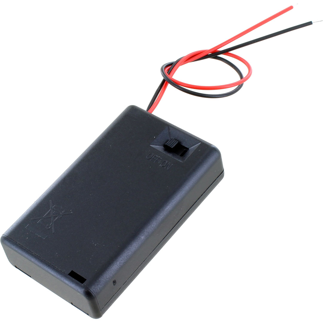 3 x AAA Battery Holder with Cover and Switch - 4.5V | xUmp