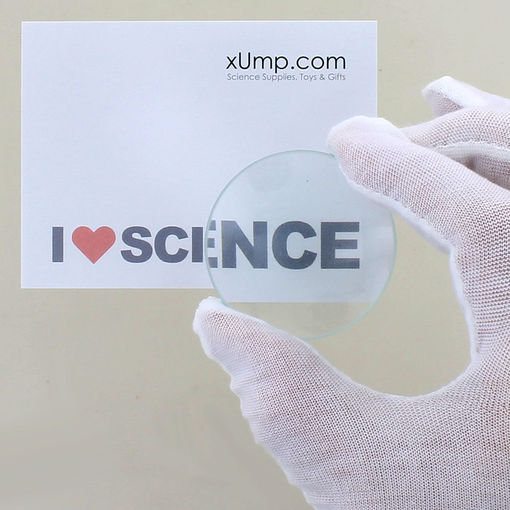 Double-Convex Bi-Convex Glass Lens - d=50mm f=15cm | xUmp