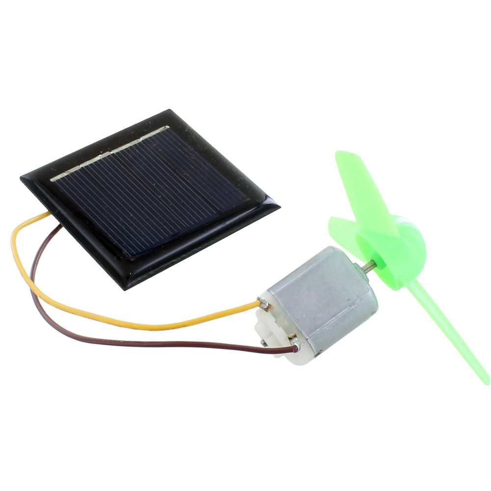 Solar Fan: DC Motor 130 + Solar Cell 2V + Propeller | xUmp